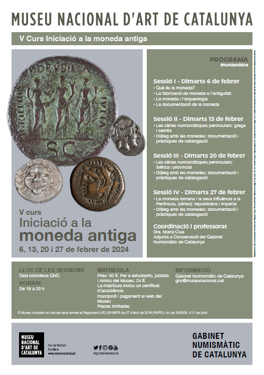 V Curs d’iniciació a la moneda antiga al MNAC – Tribuna d'Arqueologia